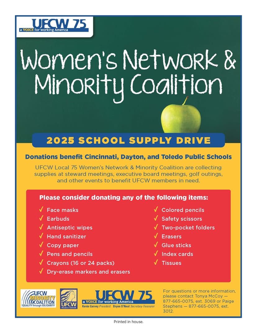 UFCW LOCAL 75 | Notifications